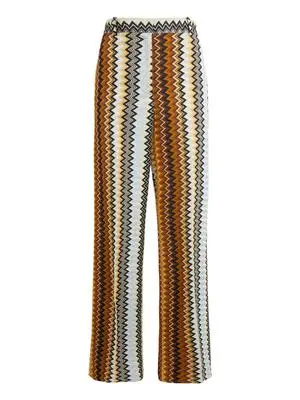 MISSONI Missoni Mid-Rise Wide-Leg Trousers