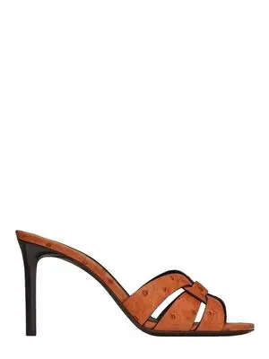 SAINT LAURENT Tribute Open-toe Mules