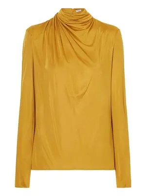 BALMAIN Draped Jersey Blouse