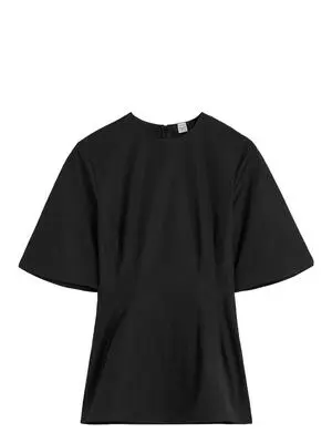 TOTEME Short-sleeved Top - Black
