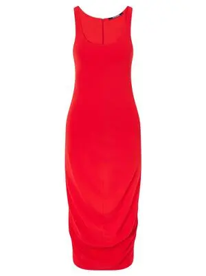 Jacquemus La Robe Regata Embroidered Crepe Midi Dress - Red
