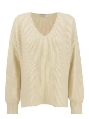 Fabiana Filippi V-neck Knitted Jumper - Nude