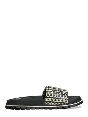 MARC JACOBS Marc Jacobs Monogram Printed Slip-On Slides