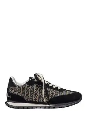 Marc Jacobs The Jogger Monogram Sneakers - Black