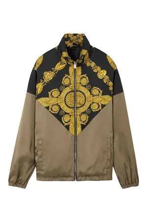 Versace Baroque Pattern Zip-up Track Jacket - Brown