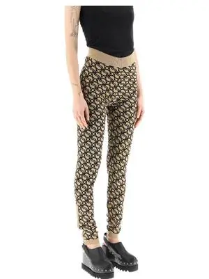 Stella McCartney Wave-pattern Knitted Trousers - Black