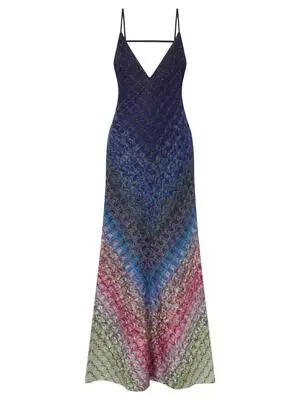 Missoni Striped Crochet-knit Maxi Dress - Multi