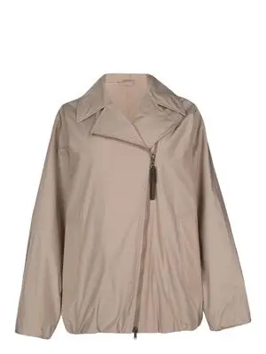Brunello Cucinelli Long-sleeved Off-centre Zipped Padded Jacket - Nude