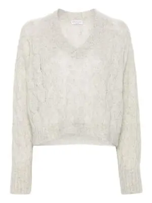 BRUNELLO CUCINELLI Cable-knit Jumper