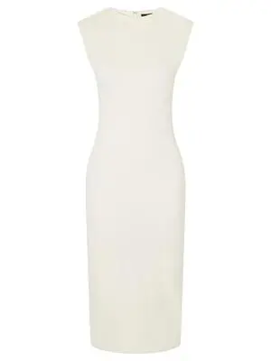 Jacquemus La Robe Alba Crepe Midi Dress - Neutrals