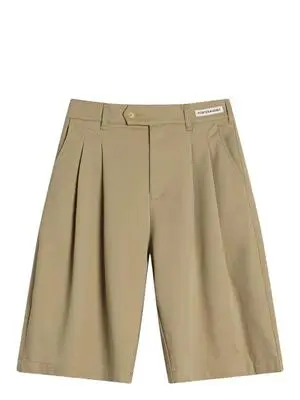 PORTER JAMES Double Pleated Shorts - Sand