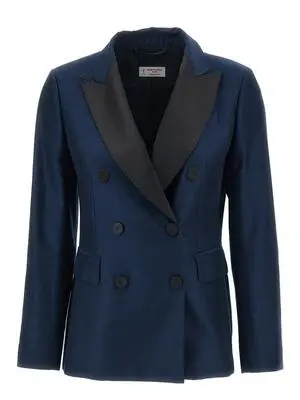 Alberto Biani Blazer Doppiopetto Tuxedo - Blu