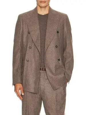 Gabriela Hearst Angelo Blazer In Brown - Walnut