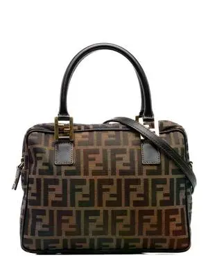 Fendi 20th Century Zucca Canvas Satchel - Brown