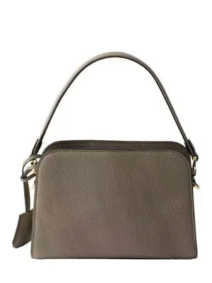 Prada Leather Mini Handbag - Grey
