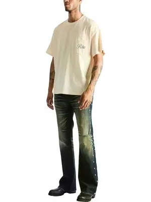 RtA Bastien Clockface-print T-shirt - Neutrals
