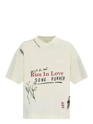 Adidas Xsong For The Mute Graphic-print T-shirt Neutrals