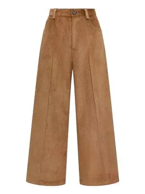 Malìparmi Corduroy Velvet Trousers - Brown