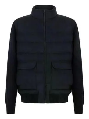 Herno Quilted Panelled Jacket Black