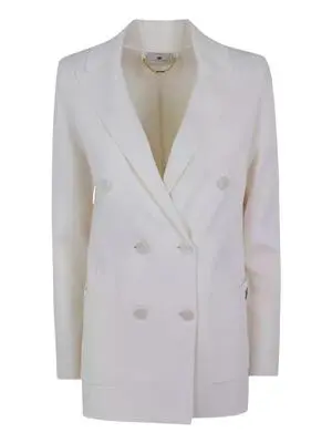 Elisabetta Franchi Double-breasted Blazer Neutrals