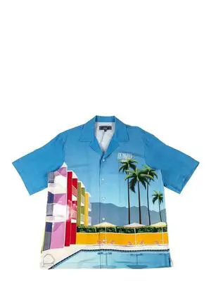 Kith Thompson Camp-collar Shirt - Blue