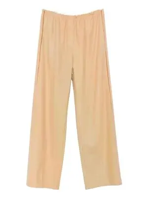 FORTE_FORTE Elasticated-waistband Trousers - Neutrals