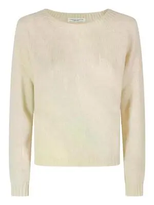 ROBERTO COLLINA Merino Wool Crew-neck Sweater - Neutrals