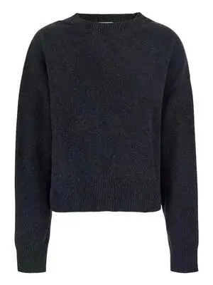 GRIFONI Elbow-patch Long-sleeve Sweater - Grey
