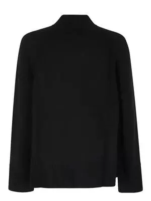 Seventy Half-zip Raglan-sleeve Sweater - Black