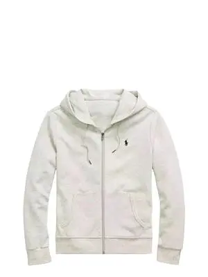 Polo Ralph Lauren Embroidered-logo Zip-up Hoodie - Grey