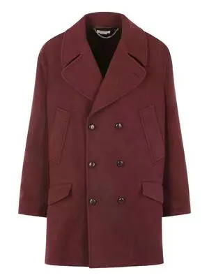 HED MAYNER Double-breasted Oversized Peacoat