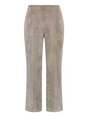 Malìparmi Corduroy Flared Trousers - Grey