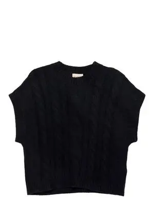 STELLA NOVA Cable-knit Vest - Blue