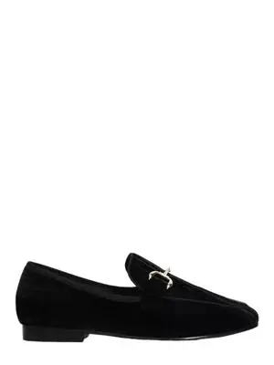BIBI LOU Ashe Horsebit-detail Velvet Loafers - Black