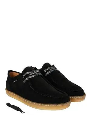 Paul Smith Buster Lace-up Suede Shoes - Black
