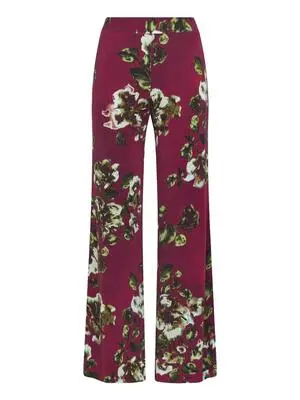Malìparmi Frosted Blossom Wide-leg Trousers - Red