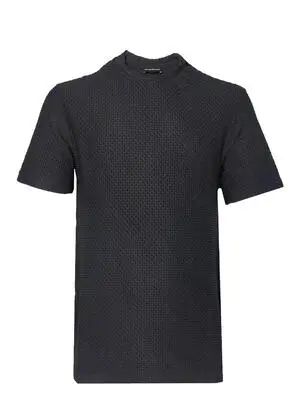 Emporio Armani Waffle-knit T-shirt - Black