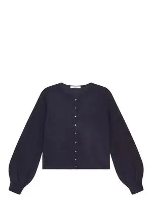 Malìparmi Puff-sleeve Cardigan - Blue
