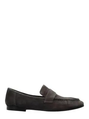 BLACK SUEDE STUDIO Arrow Suede Loafers Grey