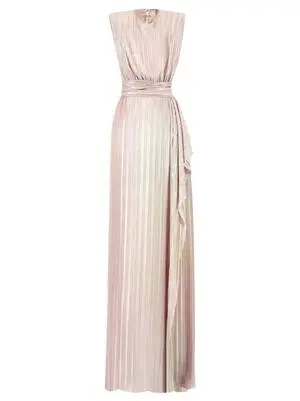GEMY MAALOUF Plissé Ruffled Dress