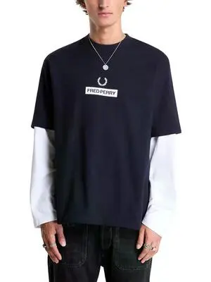 Fred Perry Logo-print T-shirt - Blue