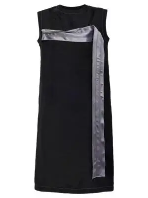 Marni Contrast-trim Sleeveless Midi Dress - Black
