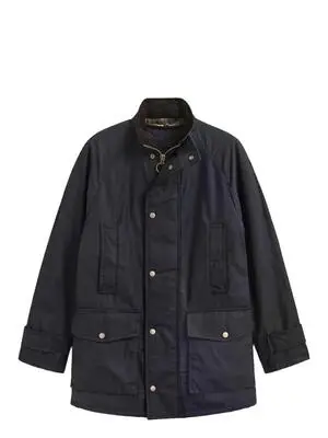 Gant Raglan-sleeve Corduroy-collar Jacket - Blue