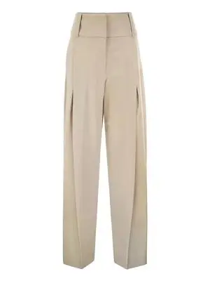 MAX MARA Pleated Wide-leg Trousers