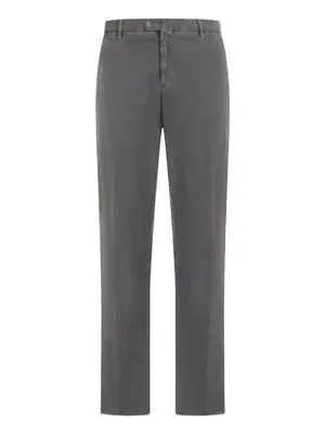 Fedeli Straight-fit Trousers - Grey