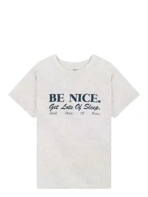 Sporty & Rich Be Nice Essential T-shirt - Grey