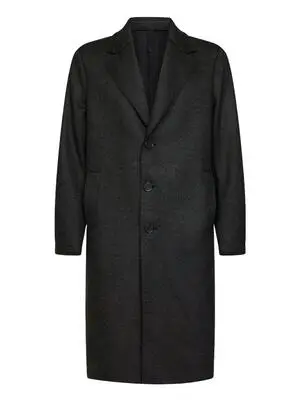 HARRIS WHARF LONDON Herringbone Single-breasted Coat