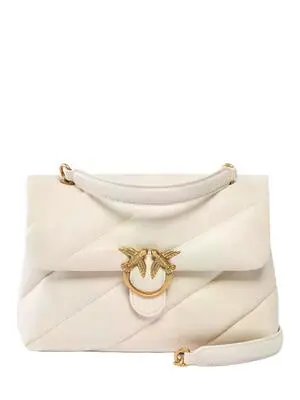 Pinko Medium Love Bag Puff Maxi Quilt New Buckle Shoulder Bag - Neutrals
