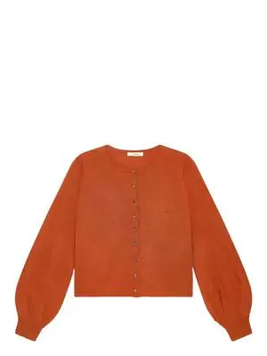Malìparmi Puff-sleeve Cardigan - Orange