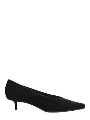 Loulou De Saison Velvet Kitten-heel Pumps - Black